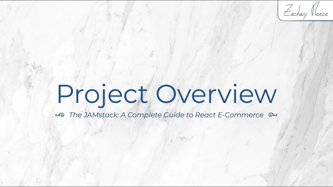 JAMstack E-Commerce Project Overview