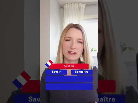 The Difference Between Savoir and Connaître in French #short