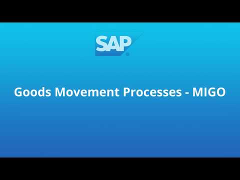 Easy to Learn Goods Movement Process - MIGO (SAP Tutorial)