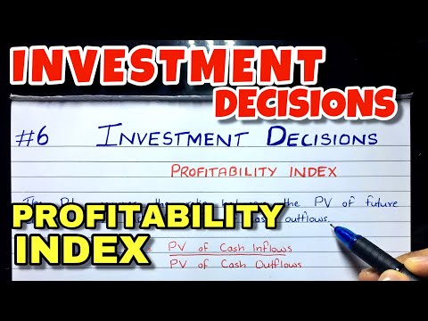 #6 Profitability Index (PI) - Investment Decision - Financial Management ~ B.COM / CMA / CA INTER