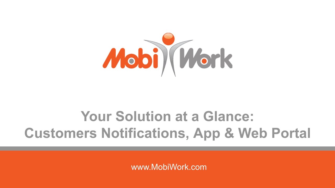 Your Solution at a Glance: Customers Notifications, App & Web Portal