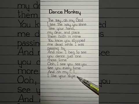 Dance Monkey Lyrics Song by Tones and I part 1 #dancemonkey #lyrics #tonesandi