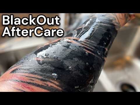 Blackout Tattoo Healing Process