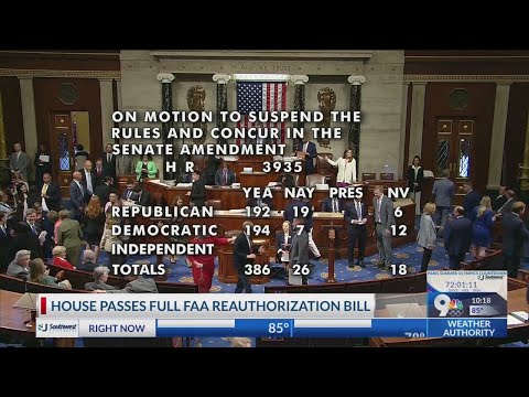 House reauthorizes Federal Aviation Administration