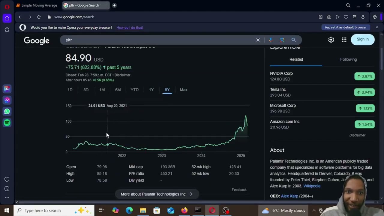 How to create simple moving average with python