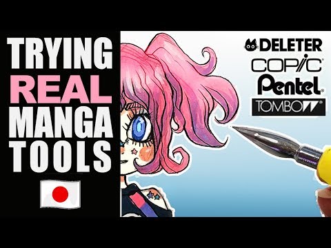 ¥7,000 OF JAPANESE ANIME ART SUPPLIES [Testing 5 Professional Manga Drawing Tools]
