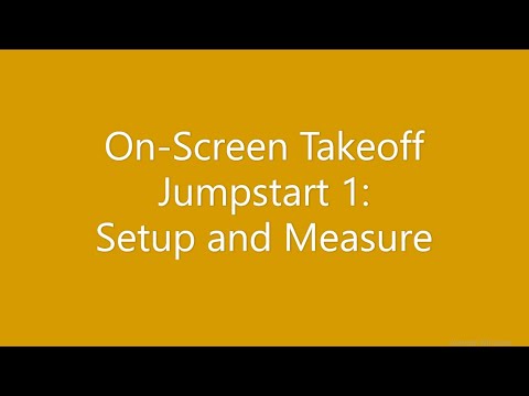 Video Tutorials for On-Screen Takeoff – adamdingpmp