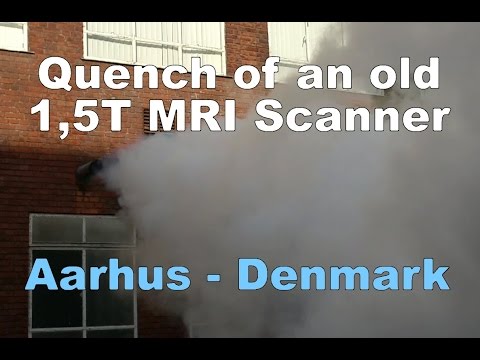 Quench of an old 1,5T MRI scanner - Aarhus, Denmark