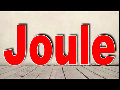 How to Pronounce Joule