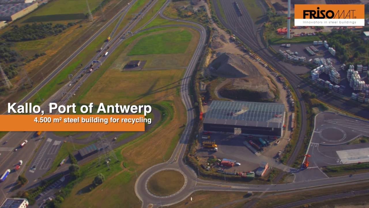 4.500 m² for D'Hollander Equipment in Port of Antwerp | Frisomat recycling buildings