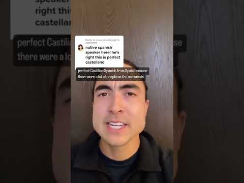 American speaks PERFECT Spanish from Spain with NO accent!!!