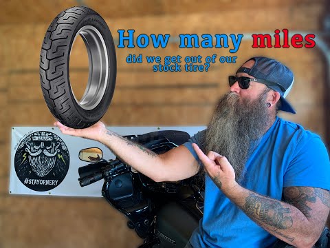 How many Miles can you get out of stock Dunlop Rear Motorcycle Tire | Properly Inflated Check Tread