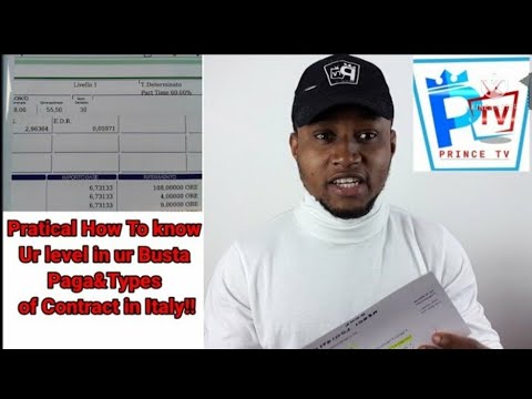 Pratical How To know Ur level in ur Busta Paga&Types of Contract in Italy!!