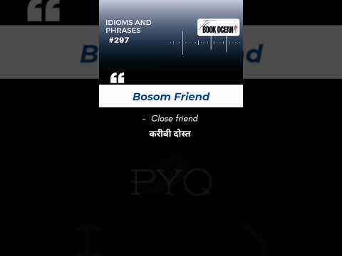 Bosom Friend - IDIOMS AND PHRASES #297 @TheBookOcean #shorts