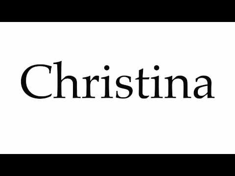 How to Pronounce Christina