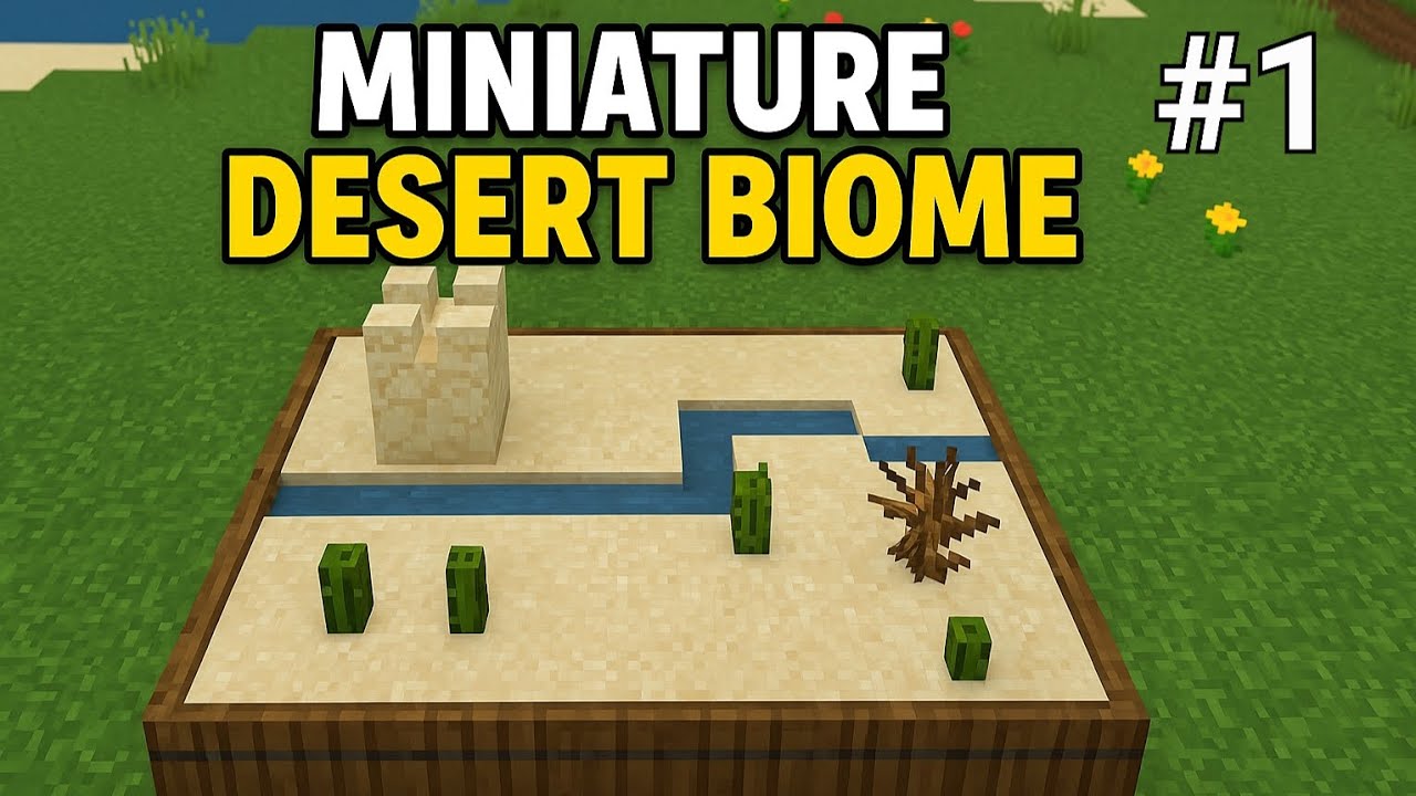Miniature Desert biome tutorial! #1 Mini series