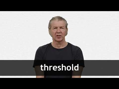 THRESHOLD definition and meaning | Collins English Dictionary