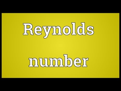 Reynolds number Meaning