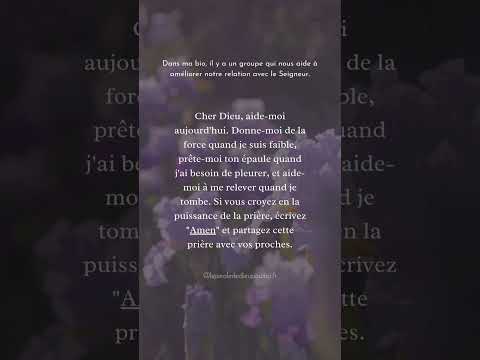 Cher Dieu, aide-moi aujourd'hui #2024