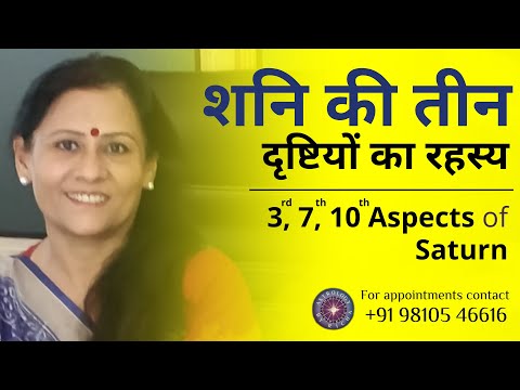 शनि की तीन दृष्टियों का रहस्य | Saturn’s 3rd, 7th, 10th aspect