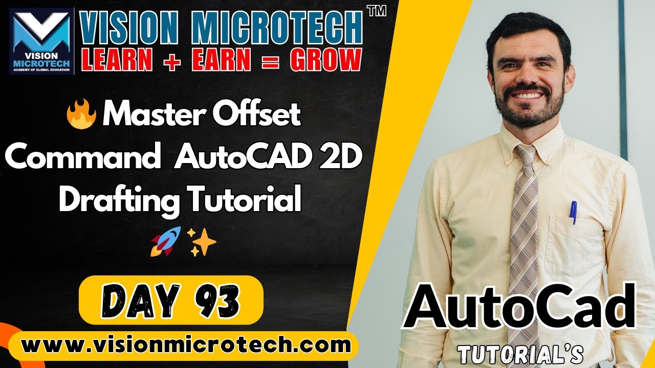 🔥 Master Offset Command | AutoCAD 2D Drafting Tutorial 🚀 ✨