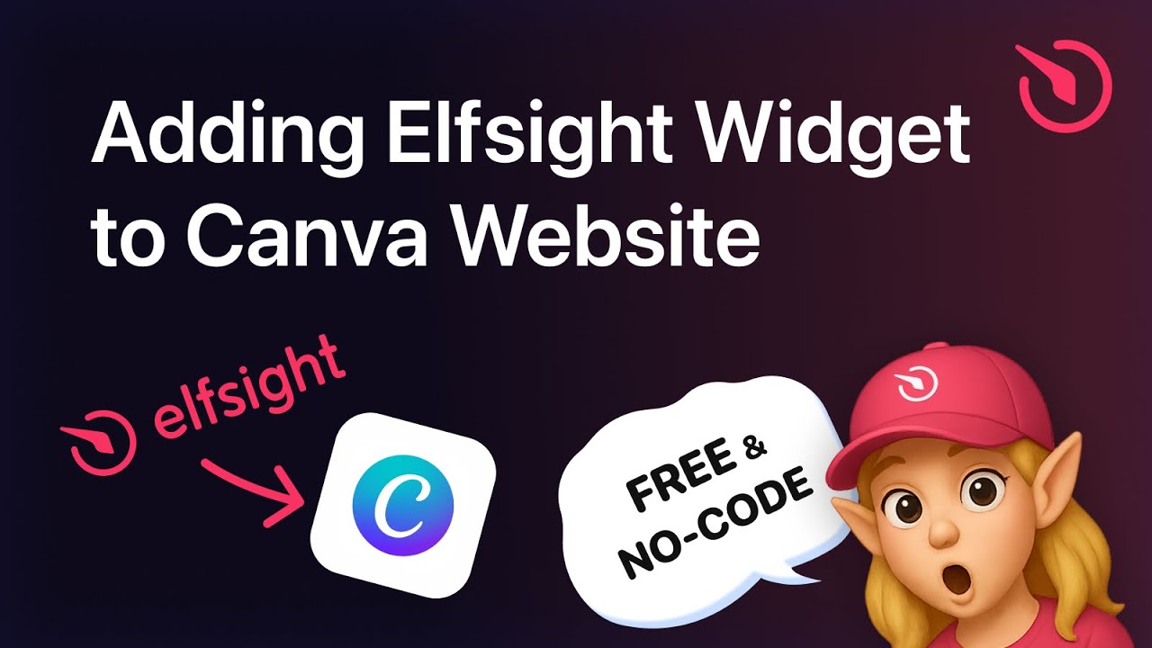 Adding Elfsight Widget to Canva Website