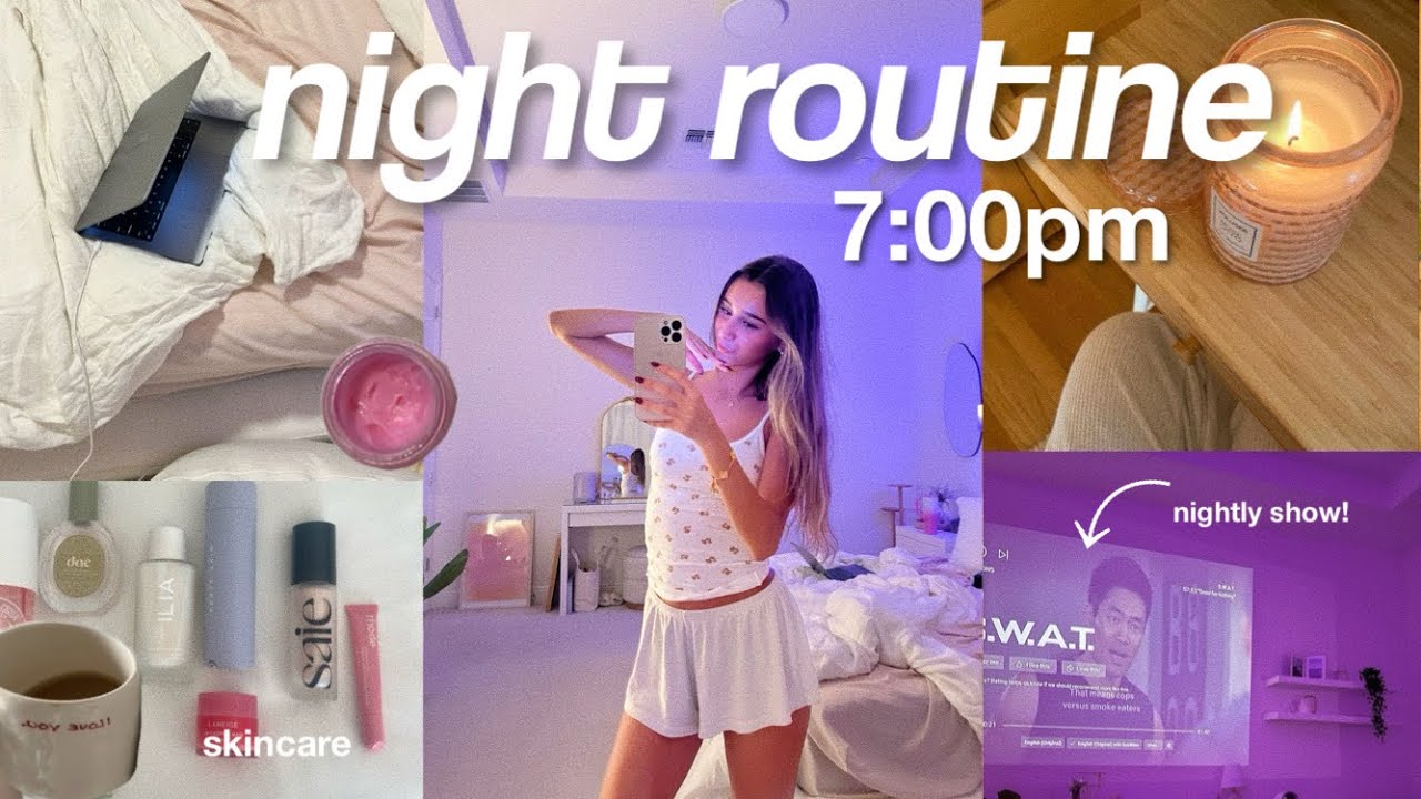 7pm COZY NIGHT ROUTINE ♡ self care, journaling & skincare
