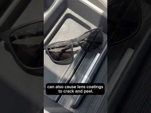 Tip: never leave your sunglasses or glasses in a hot car #sunglasses #extremetemperatures