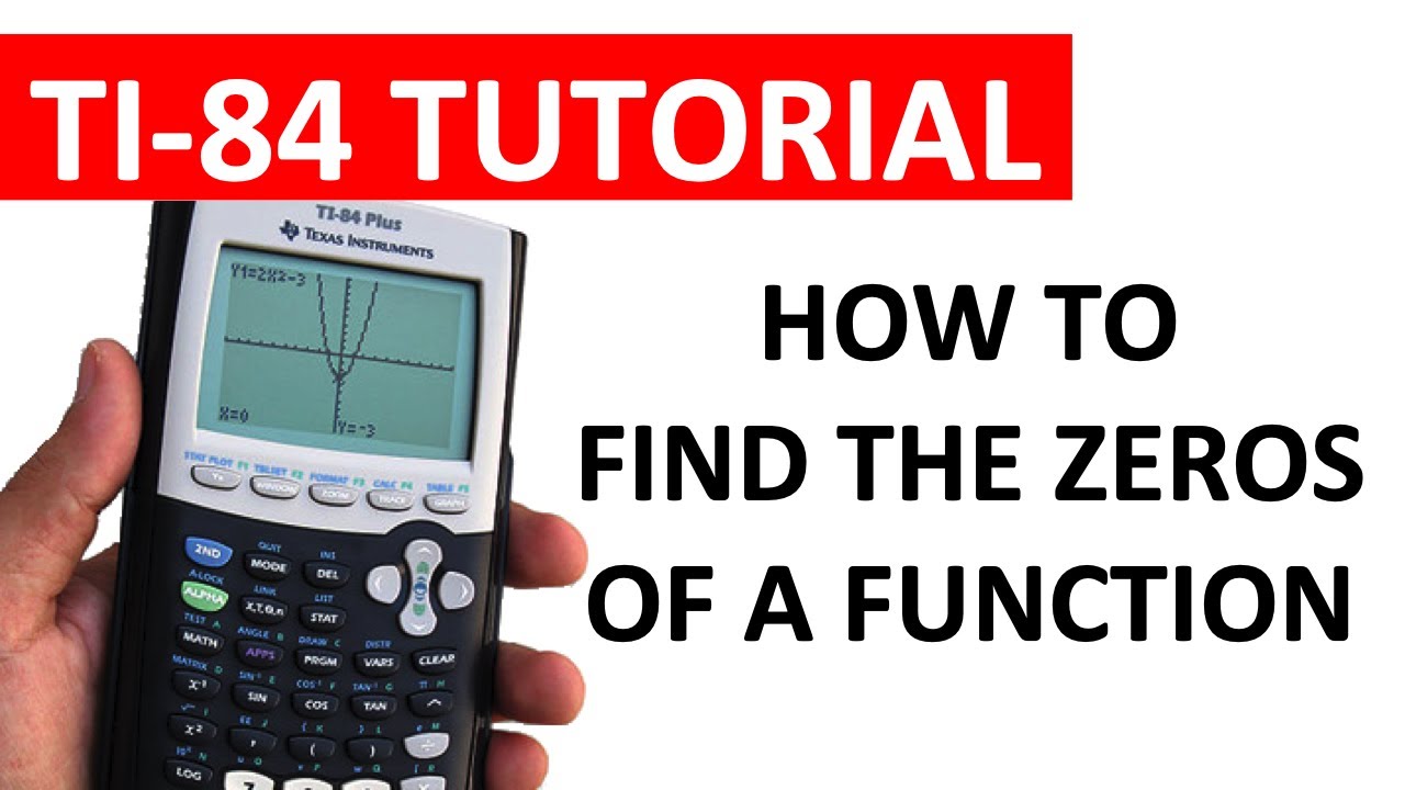 Finding the  Zeros of a Function using a TI-84 Series Calculator