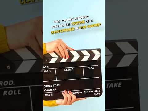 What is the purpose of a clapperboard in film-making? 🎬 #fact