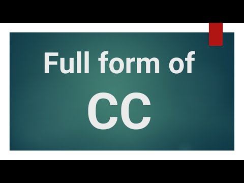 Full form of CC-Medical Abbreviation-Medical Terminology