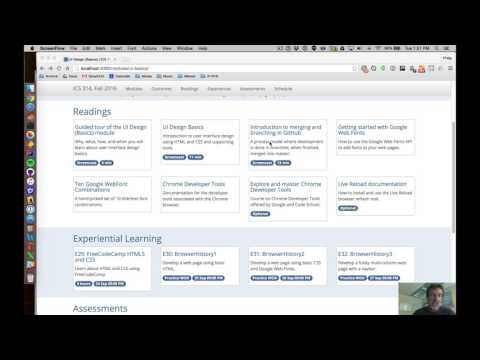 Guided tour of the UI Design (Basics) module