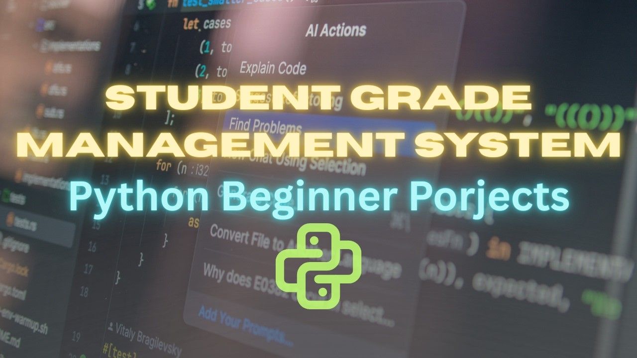 Python Student Grade Management System | Python CLI Project with Source Code | Beginner Project
