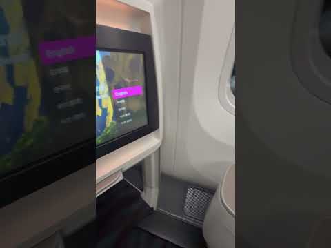 Closeup of Hawaiian Airlines NEW Business Class Seat