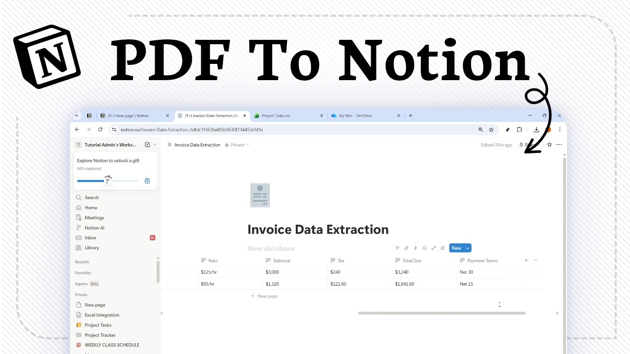 How to Extract Data From PDFs Into a Notion Database (2026 Updated Guide)