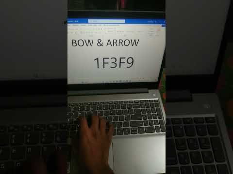 Bow & Arrow symbol using Shortcut key in ms word.#shorts