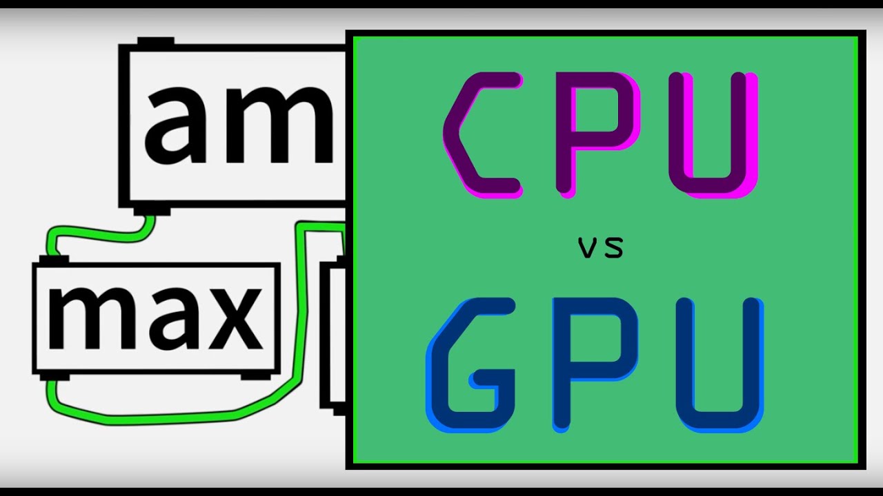 GPU vs CPU in Max/MSP/Jitter from Cycling74