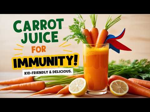 Boost your family’s health with this simple, delicious natural remedy – CARROT JUICE! 🥕💪