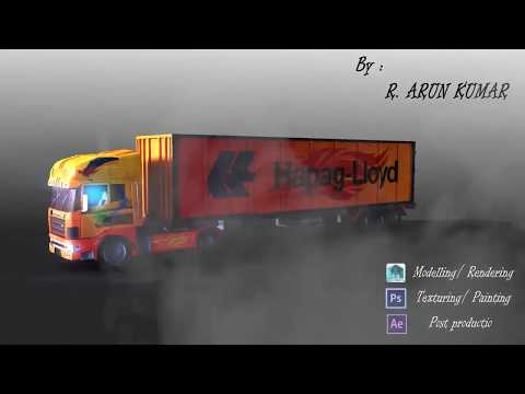 3D Scania Model developed in Maya