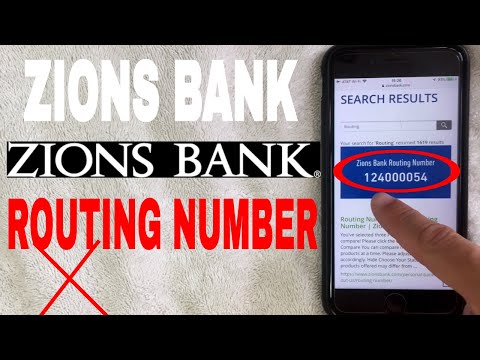 β
Zions Bank ABA Routing Number - Where Is It? π΄