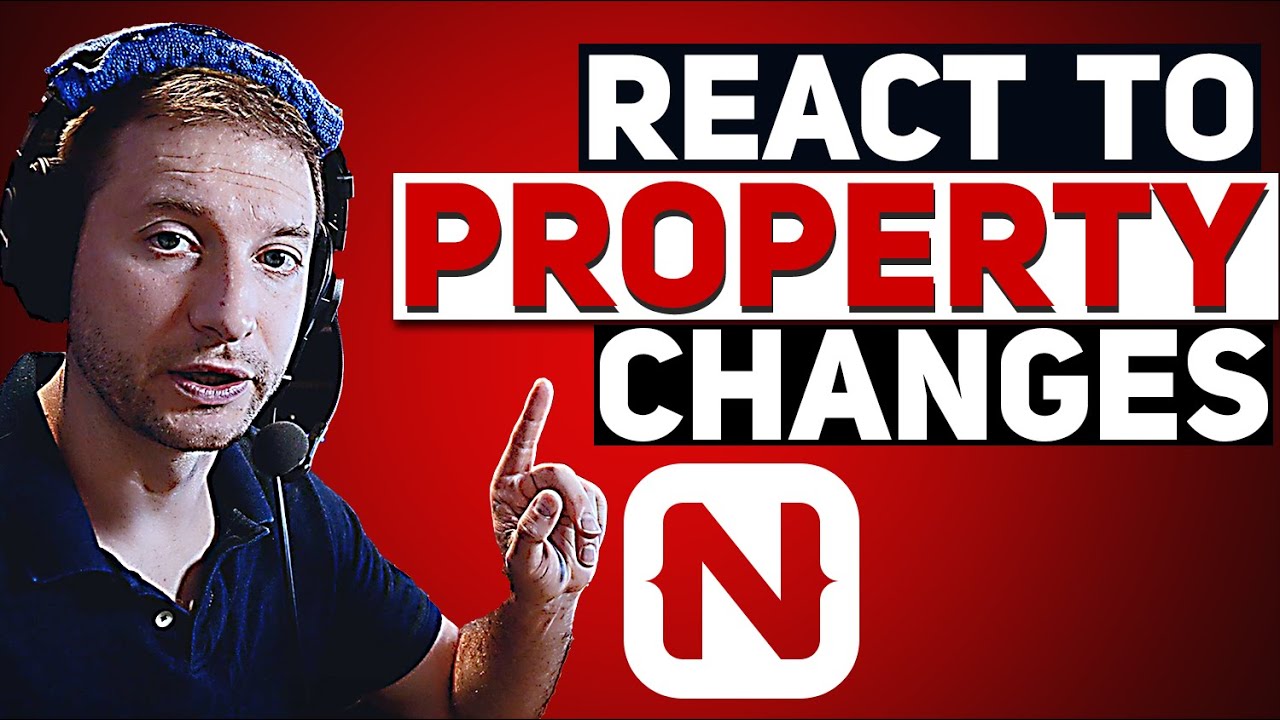 React to Property Changes in NativeScript Tutorial