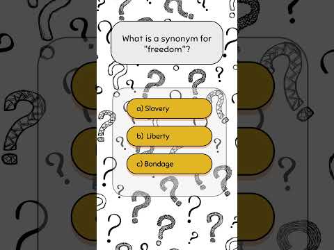 English Synonym Quiz