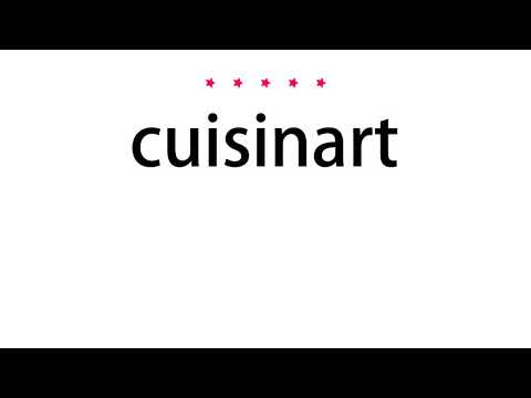 How to pronounce cuisinart - Vocab Today
