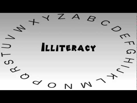 How to Say or Pronounce Illiteracy