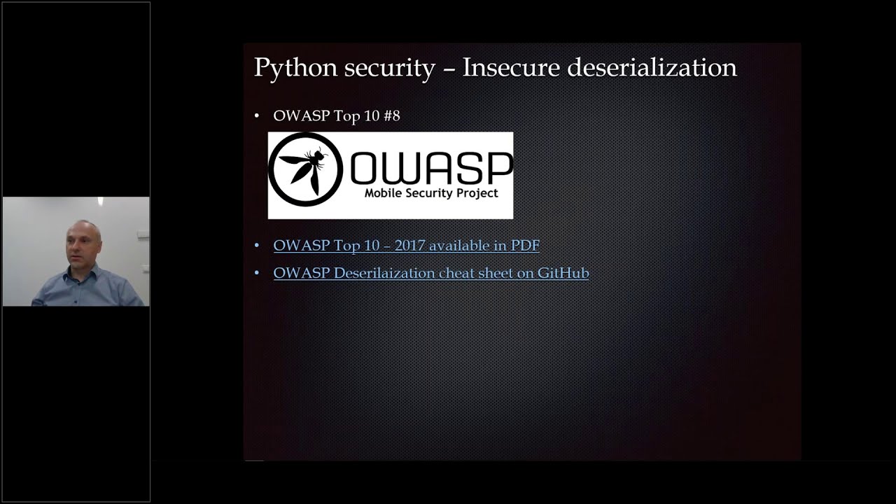 Webinar -  Python Security