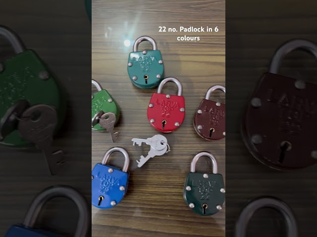 Iron Padlock - 22 number color padlocks Manufacturer from Aligarh