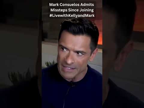 Mark Consuelos Admits "Missteps" Co-hosting w/Wife Kelly Ripa #shorts #shortsfeed #kellyripa