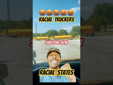 🤬🤬 Racial truckers that hide behind the radio! #shorts #short #shortsyoutube #trucking