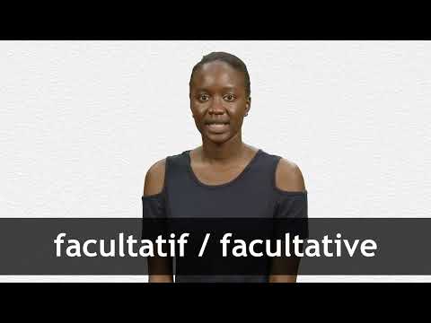 English Translation of “FACULTATIF” | Collins French-English Dictionary
