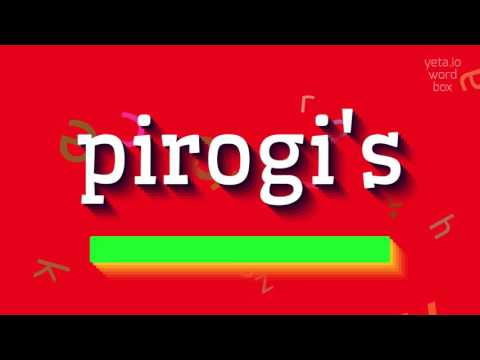 How to say "pirogi's"! (High Quality Voices)